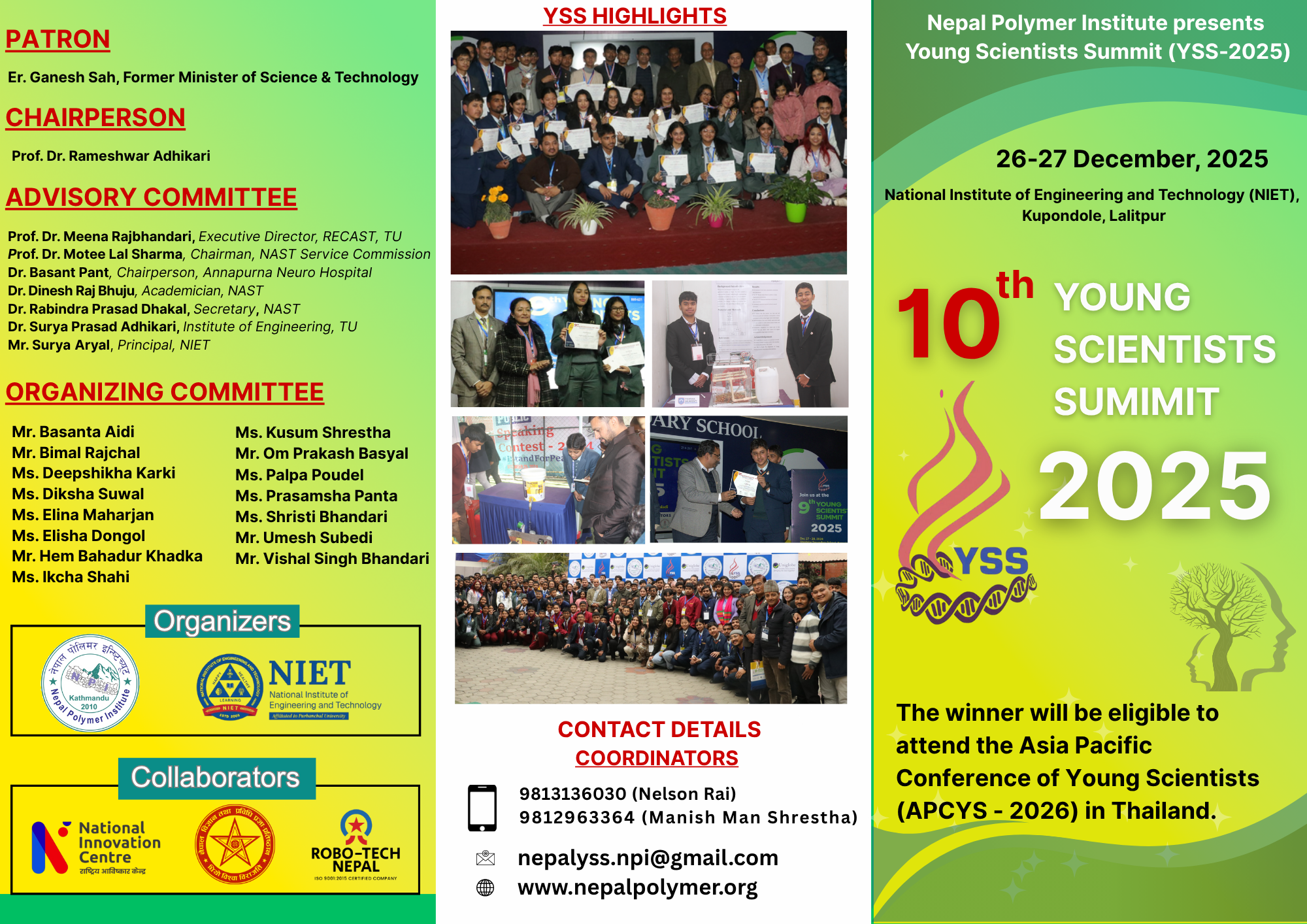 Young Scientists Summit (YSS)